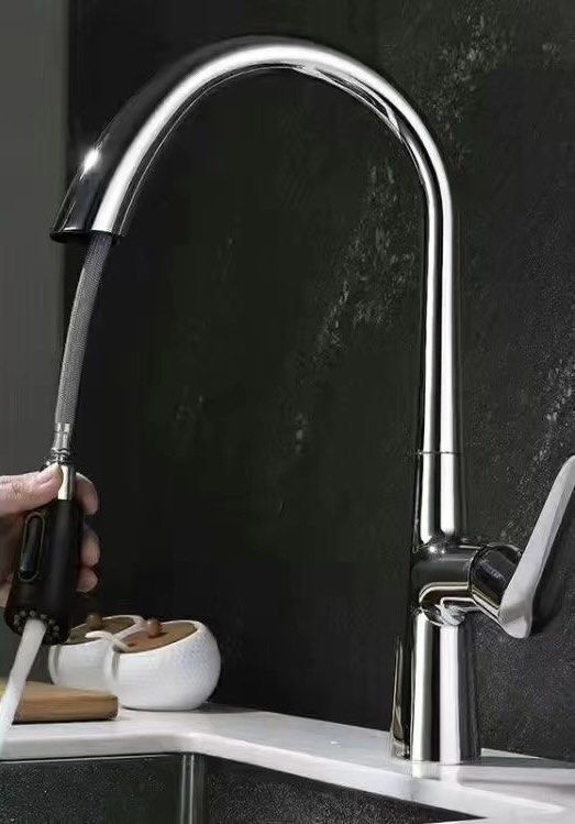 Kitchen Mixer with Invisible Hidden Pull Out Spray, Furniture & Home ...