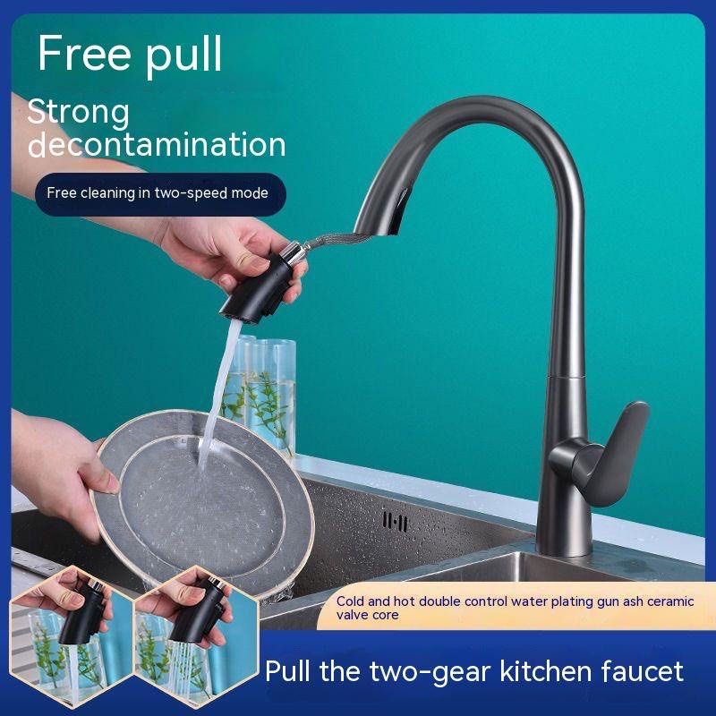 Kitchen Mixer with Invisible Hidden Pull Out Spray, Furniture & Home ...