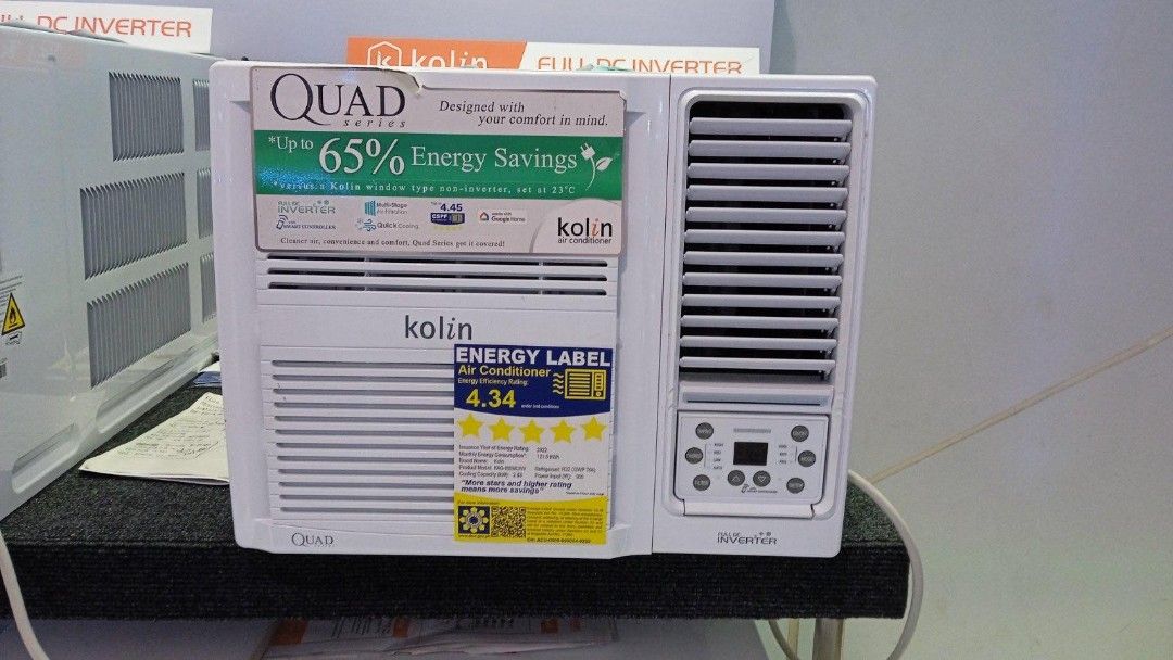 KOLIN WINDOW TYPE INVERTER AIRCON, TV & Home Appliances, Air ...