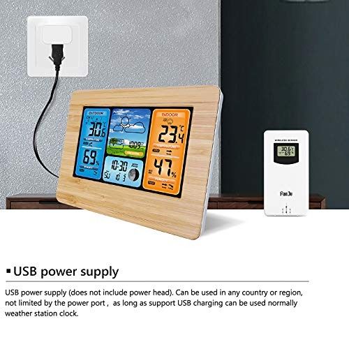 Konesky Wireless Weather Station with Temperature Thermometer Barometer ...