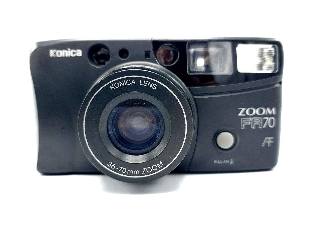Konica Zoom FX70 film camera, Photography, Cameras on Carousell