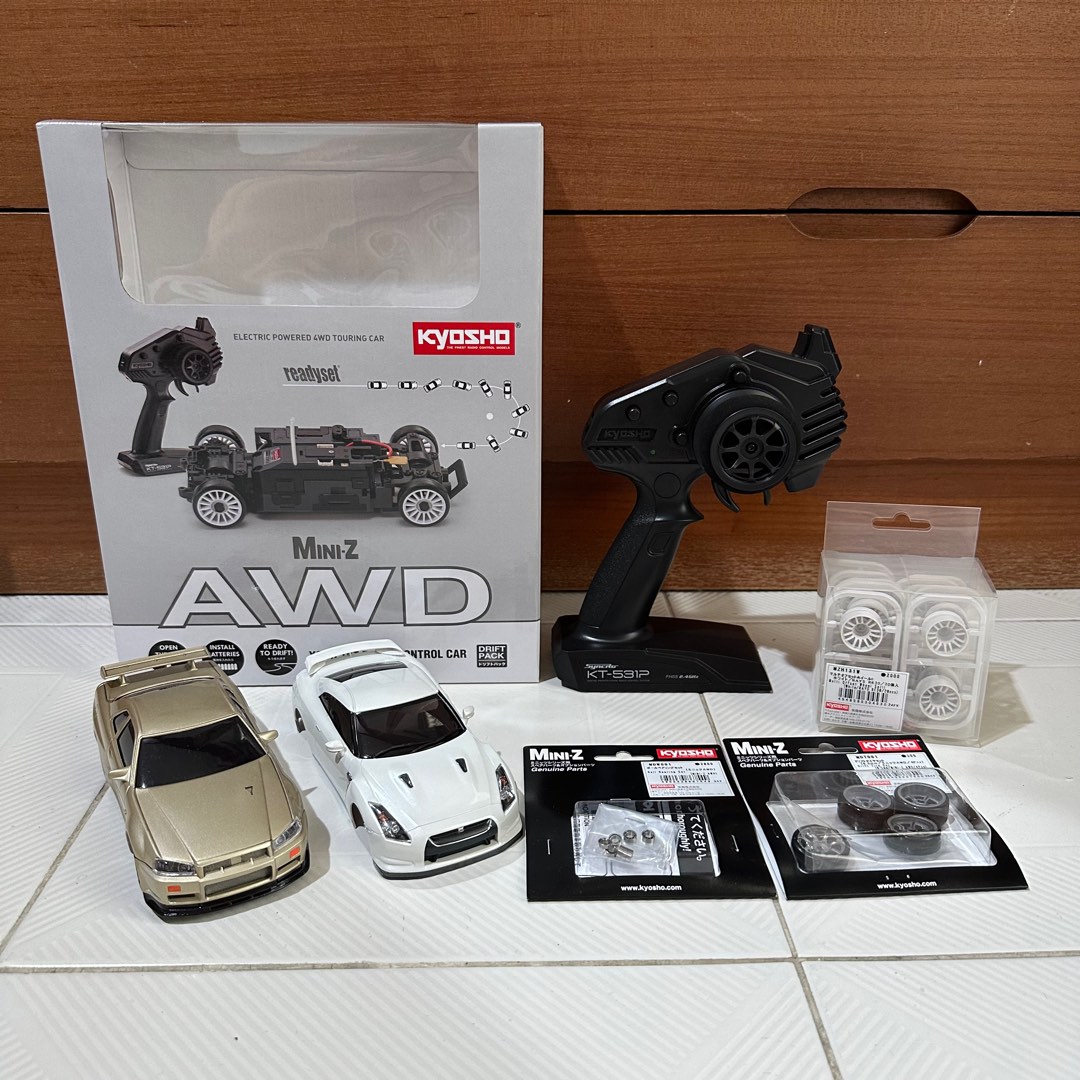 Kyosho Mini Z AWD ready set Nissan GT-R R35 and parts, Hobbies & Toys ...