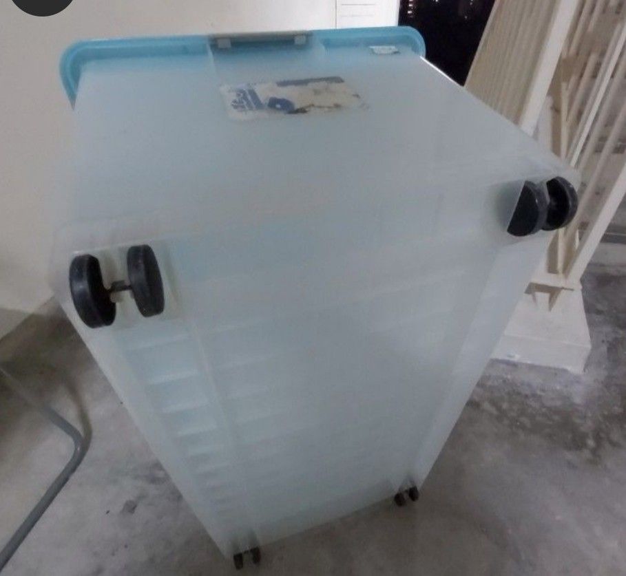 Large Storage Box (with rollers), Furniture & Home Living, Home ...