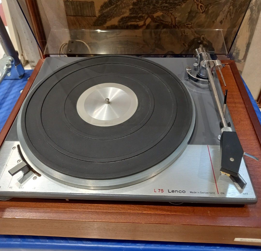 LENCO L75 Turntable w/original Tonearm, Shure M55E Cartridge. .. Good ...