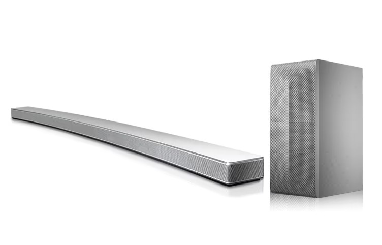LG Music Flow LAS855M Curved Wireless Soundbar + Subwoofer, Audio ...