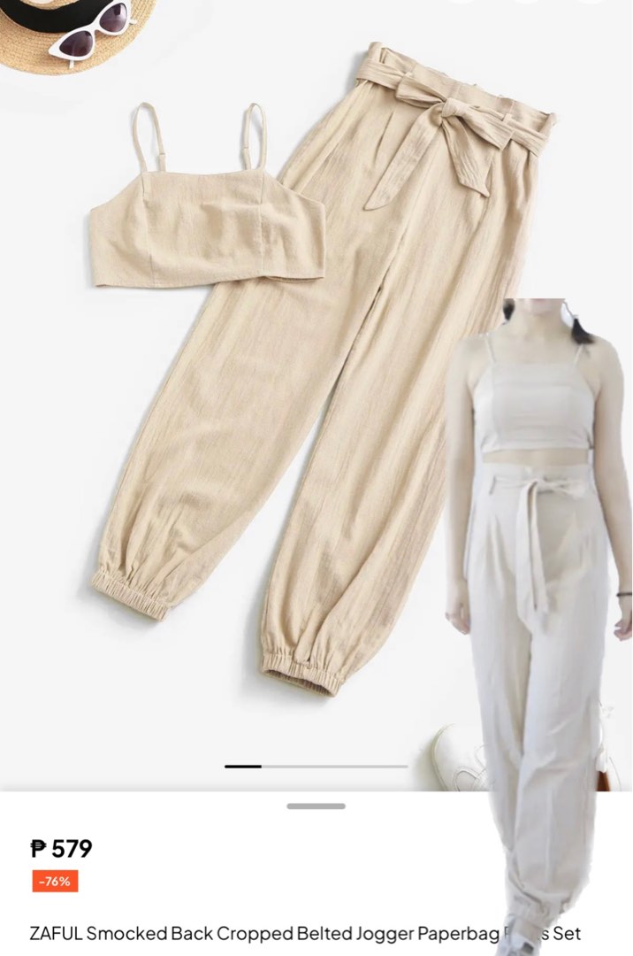 Linen coordinates beige, Women's Fashion, Dresses & Sets, Sets or ...