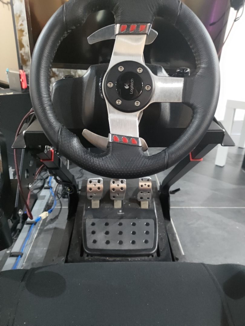 Logitech G27 set + S5 complete rig, Video Gaming, Gaming Accessories ...