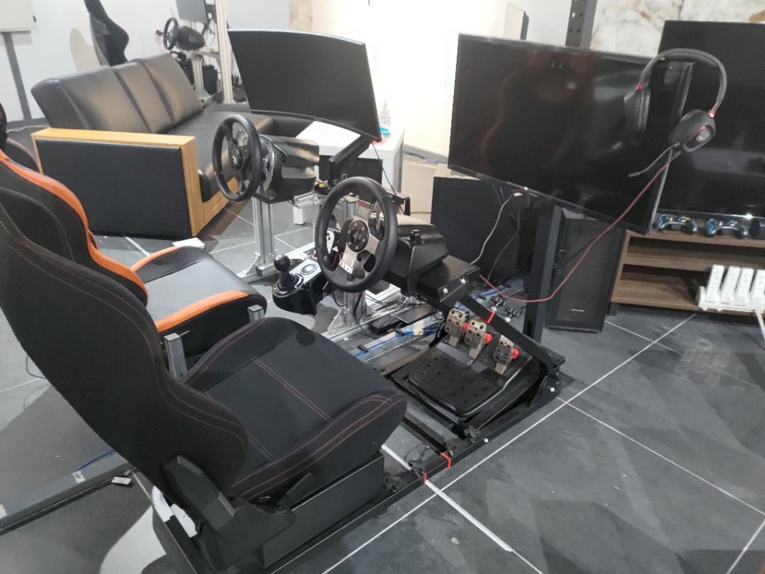 Logitech G27 set + S5 complete rig, Video Gaming, Gaming Accessories ...