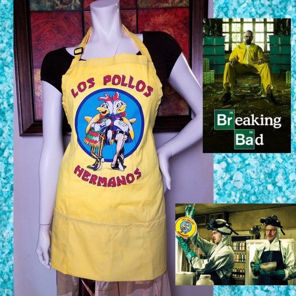 BREAKING BAD APRON Los Pollos Hermanos Apron, Furniture & Home Living ...