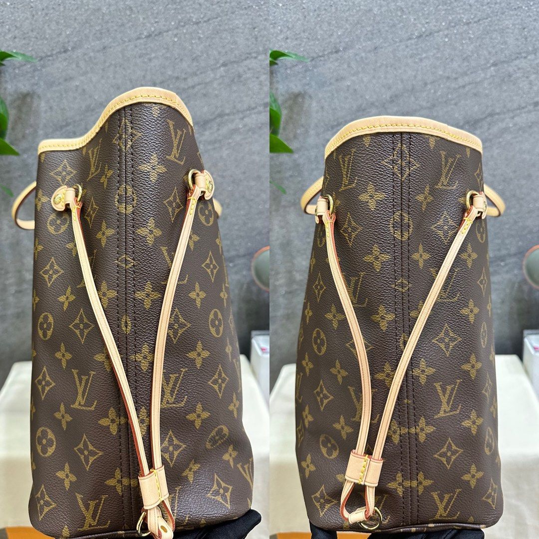 Louis Vuitton Neverfull MM Monogram Beige Bag, Luxury, Bags & Wallets ...