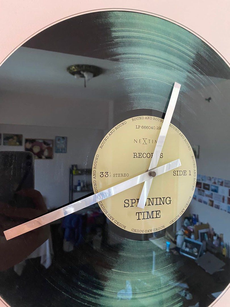 LP Record Designed Wall Clock, Furniture & Home Living, Home Decor ...