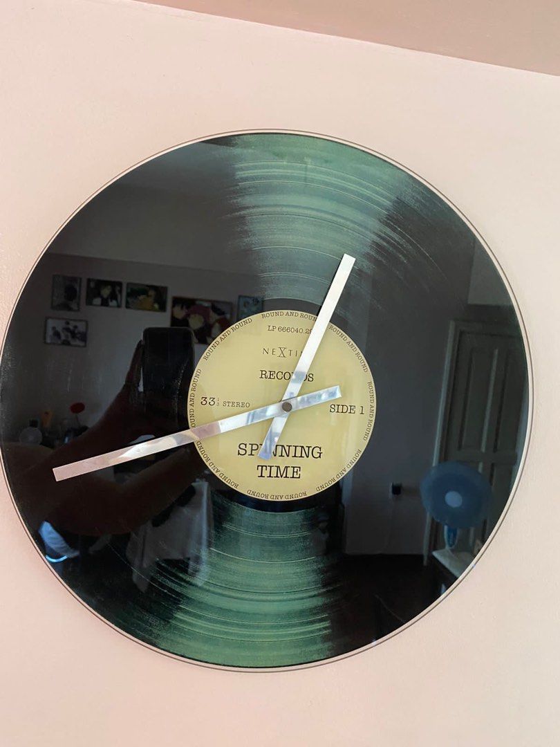 LP Record Designed Wall Clock, Furniture & Home Living, Home Decor ...