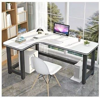 L-shaped study table, Furniture & Home Living, Furniture, Tables & Sets ...
