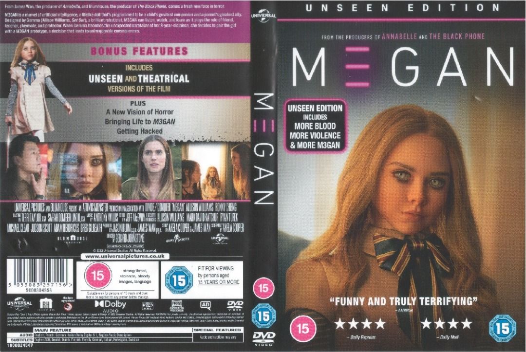 M3GAN, Hobbies & Toys, Music & Media, CDs & DVDs on Carousell