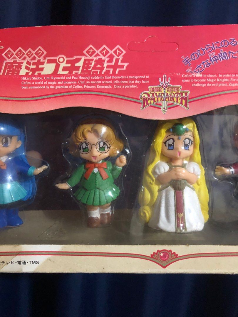 Magic Knight Rayearth Magic Petit Knight Figure 5pc Set [Hikaru / Umi ...