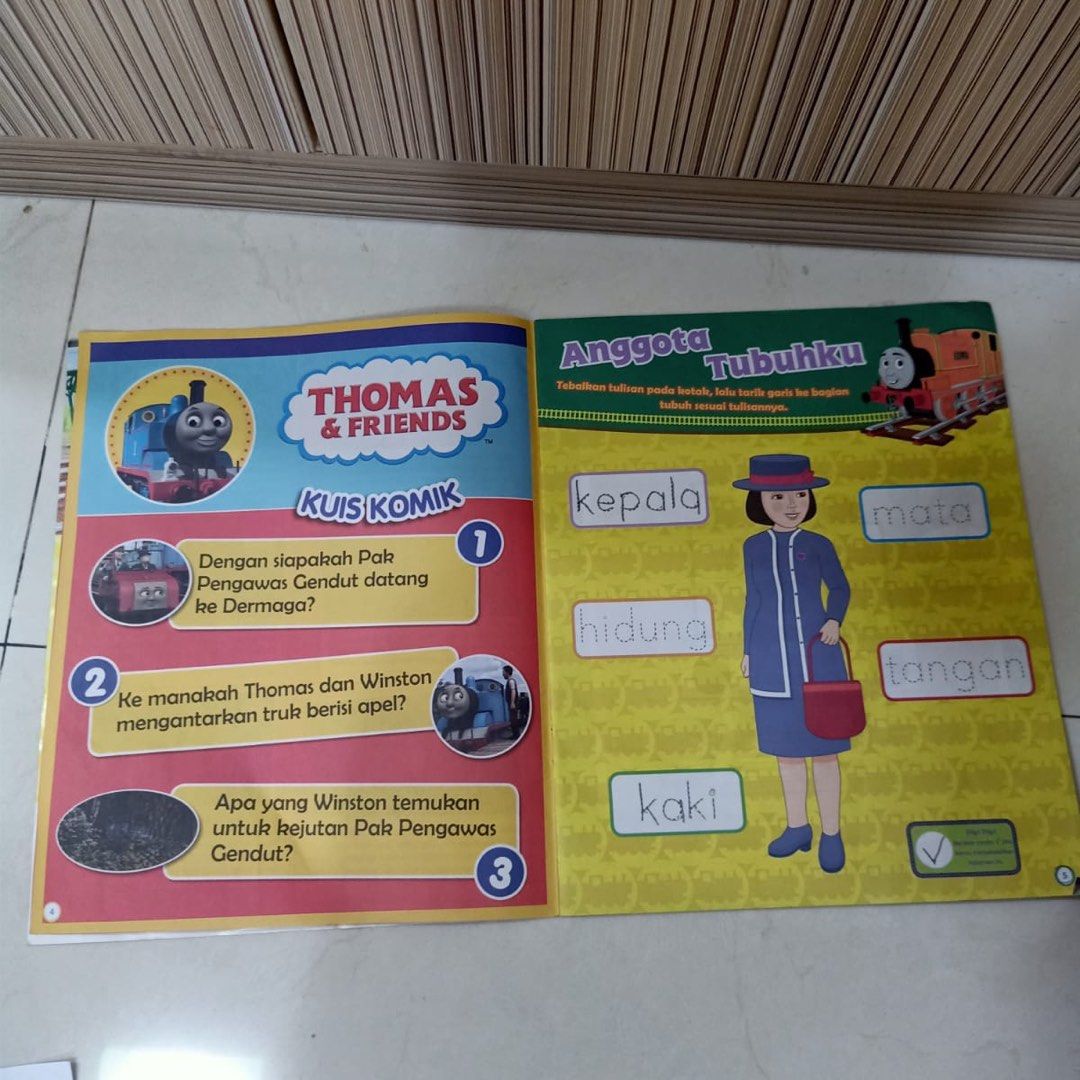 Majalah thomas/buku aktivitas thomas/buku thomas and friends/buku ...
