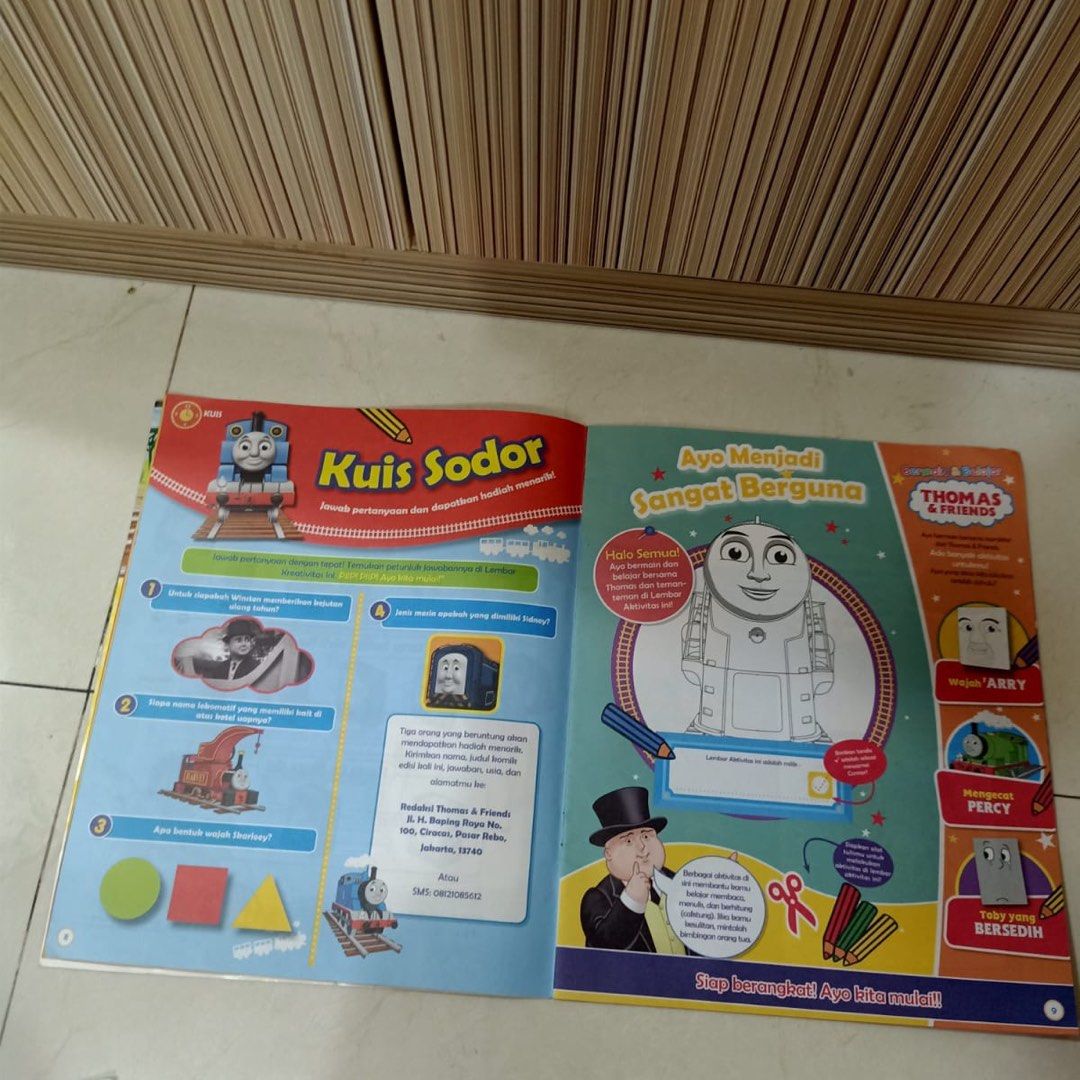 Majalah thomas/buku aktivitas thomas/buku thomas and friends/buku ...