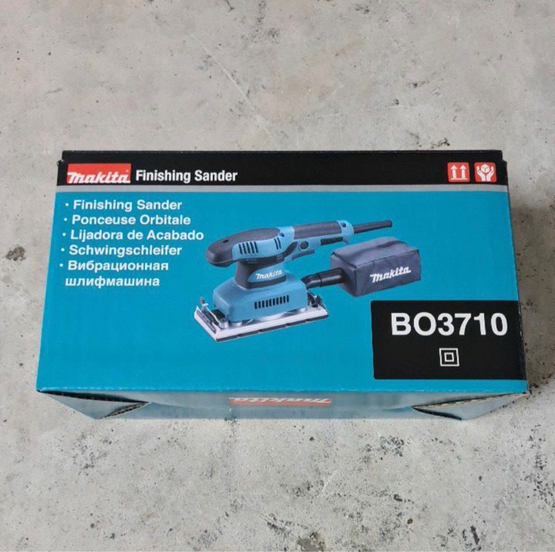 Makita BO3710 Finishing Sander 190w, Pad Size 93x185 Abrasive Paper ...