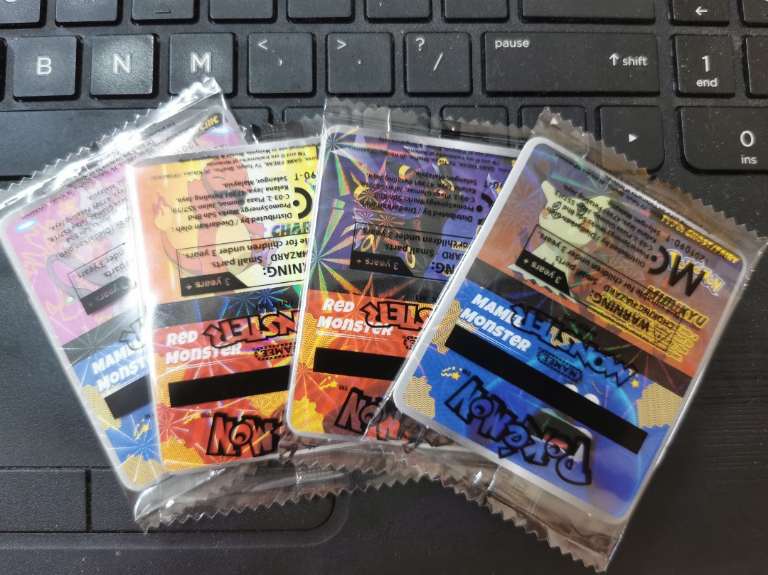 Mamee Monster Pokemon Sticker Card, Hobbies & Toys, Toys & Games on ...