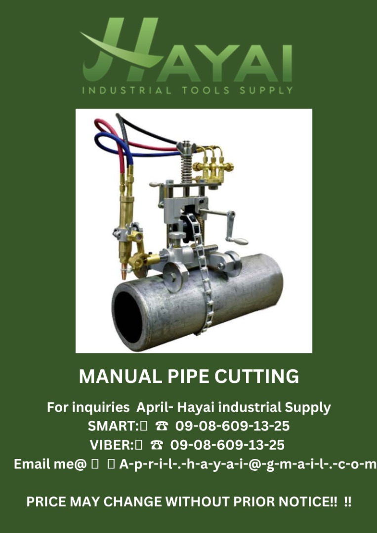 Manual pipe cutting, Commercial & Industrial, Construction Tools ...