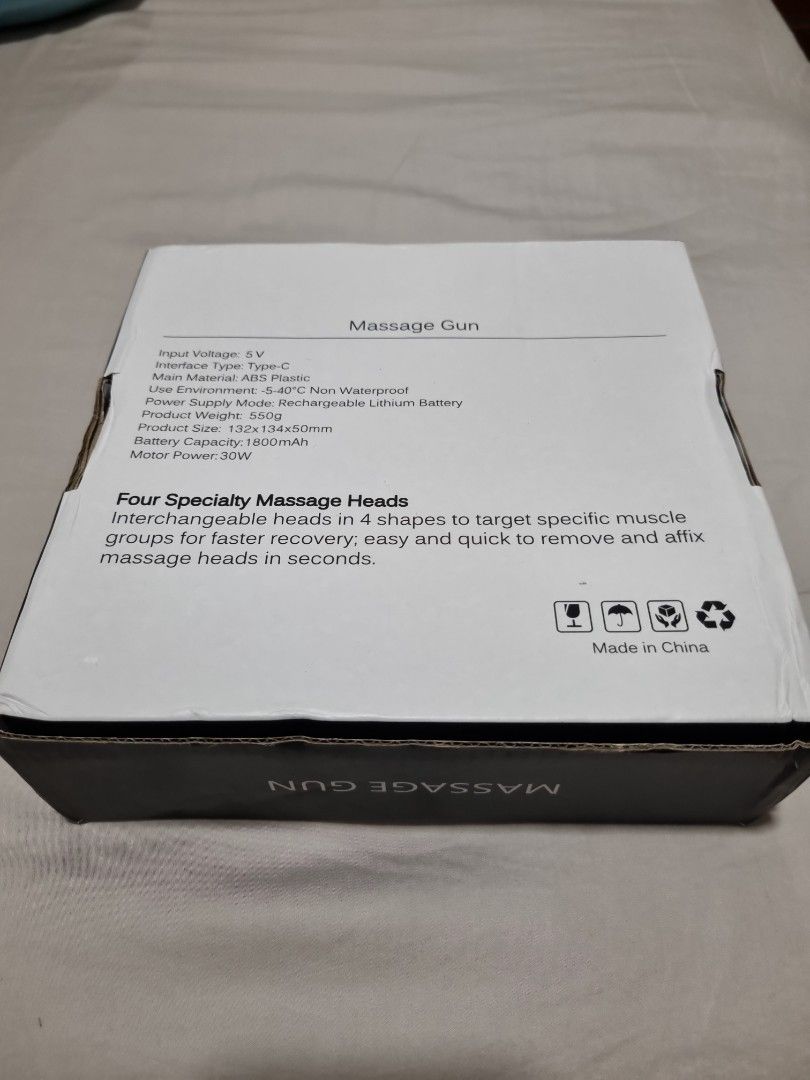 Massage gun terra gun, Health & Nutrition, Massage Devices on Carousell