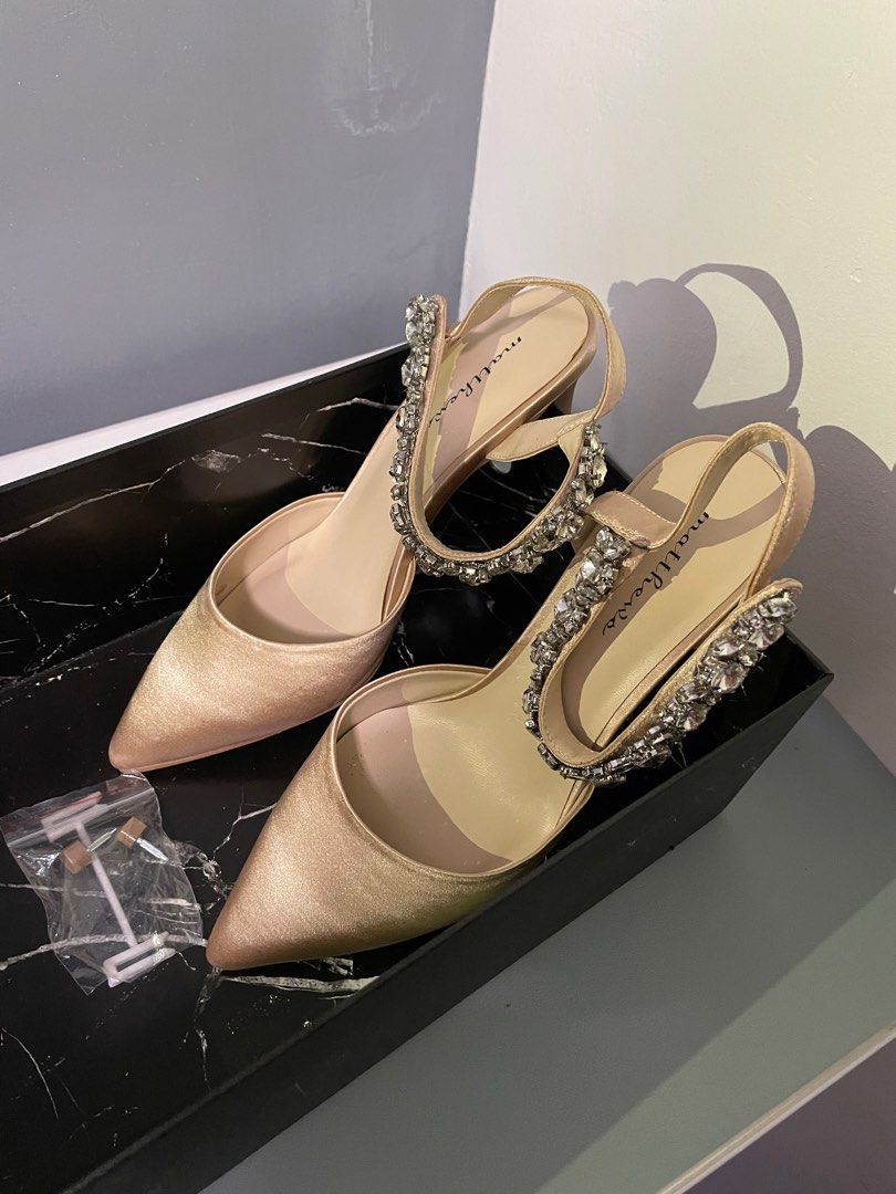 Matthews heels with rhinestones on Carousell