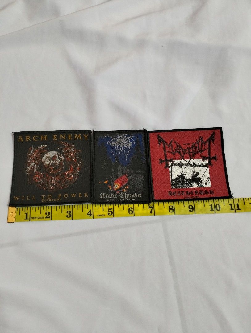 Mayhem Darkthrone Arch Enemy Official Merchandise Small Back Patch ...