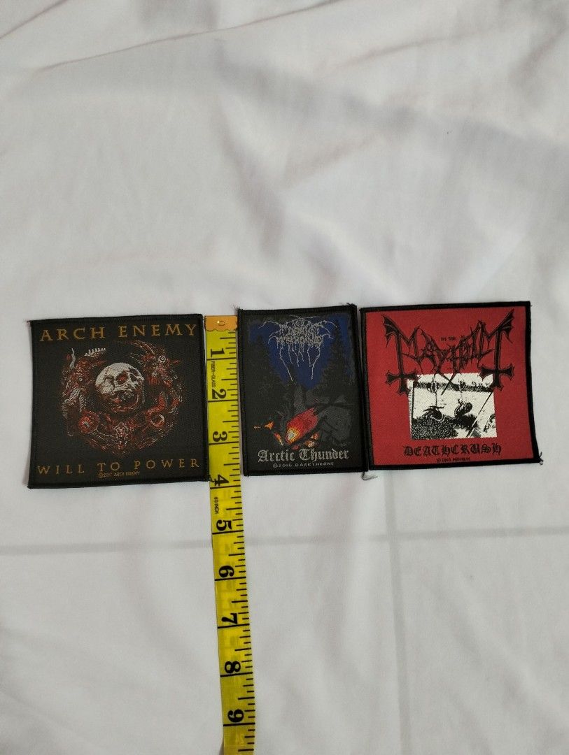 Mayhem Darkthrone Arch Enemy Official Merchandise Small Back Patch ...