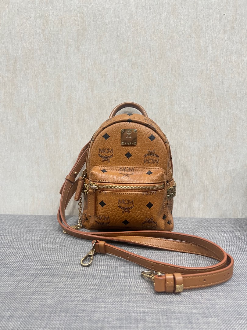 MCM mini backpack Bebe boo, Luxury, Bags & Wallets on Carousell