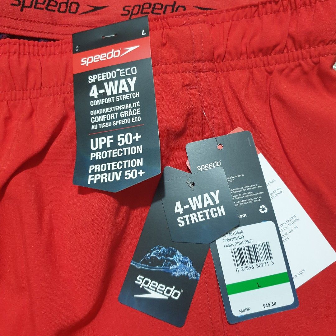 Men's Speedo 7784303 Redondo Edge 14 Inch Volley (Red Large) on Carousell