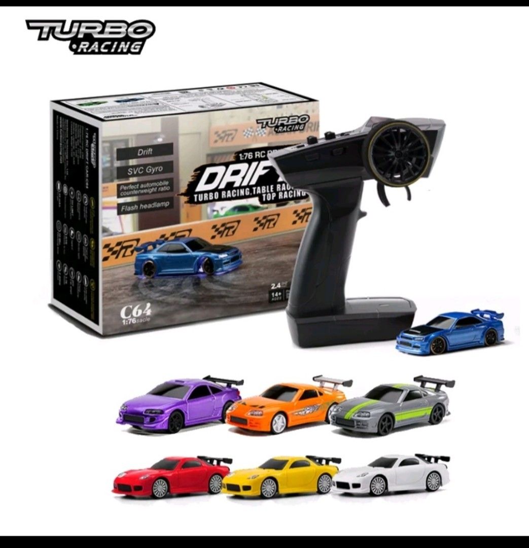 Turbo Racing Rc drift car 1/76, Hobbies & Toys, Toys & Games on Carousell