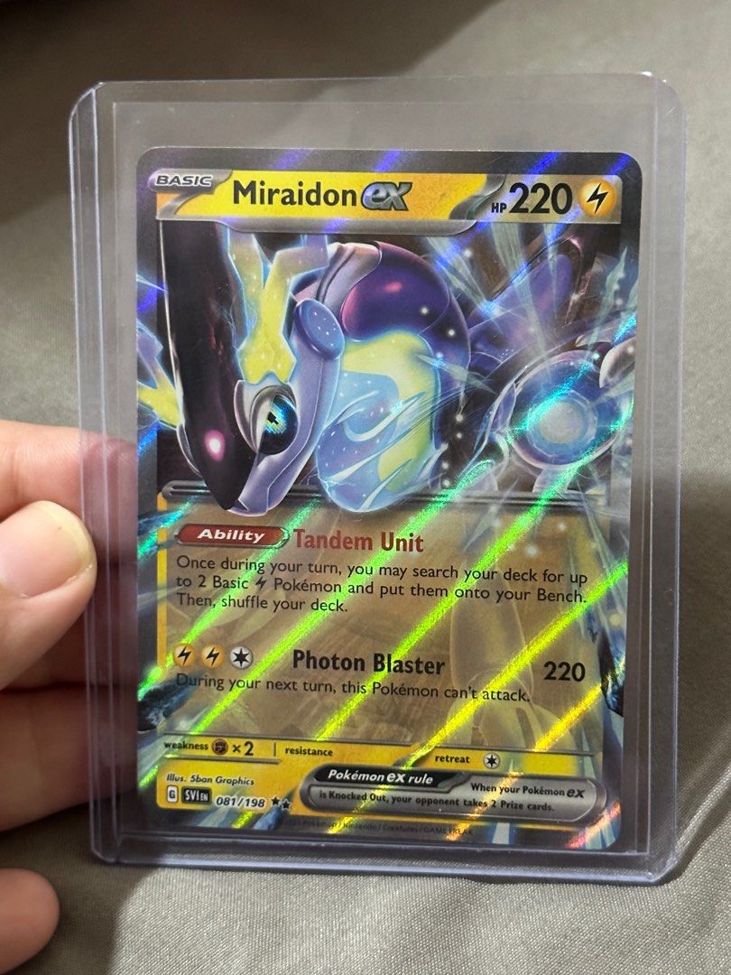 Miraidon EX(Ultra Rare), Hobbies & Toys, Memorabilia & Collectibles ...