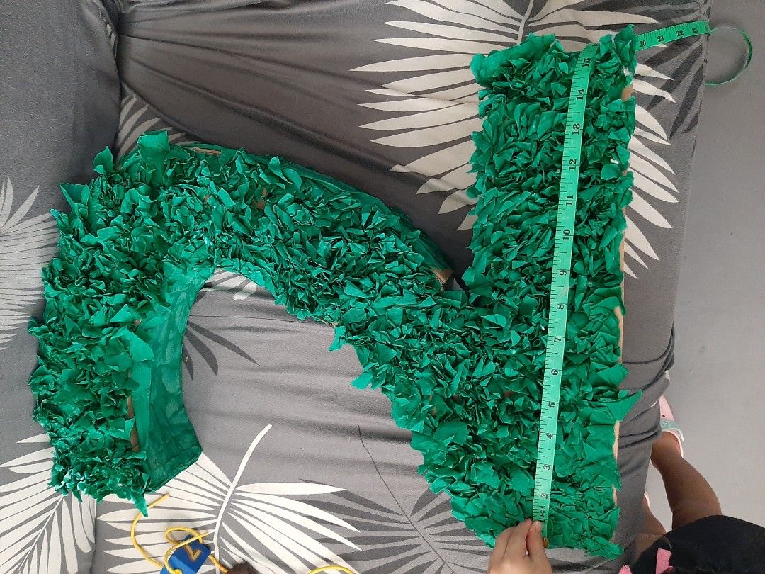 MOANA COSTUME & GREEN NUMBER 2 STANDEE, Babies & Kids, Babies & Kids ...