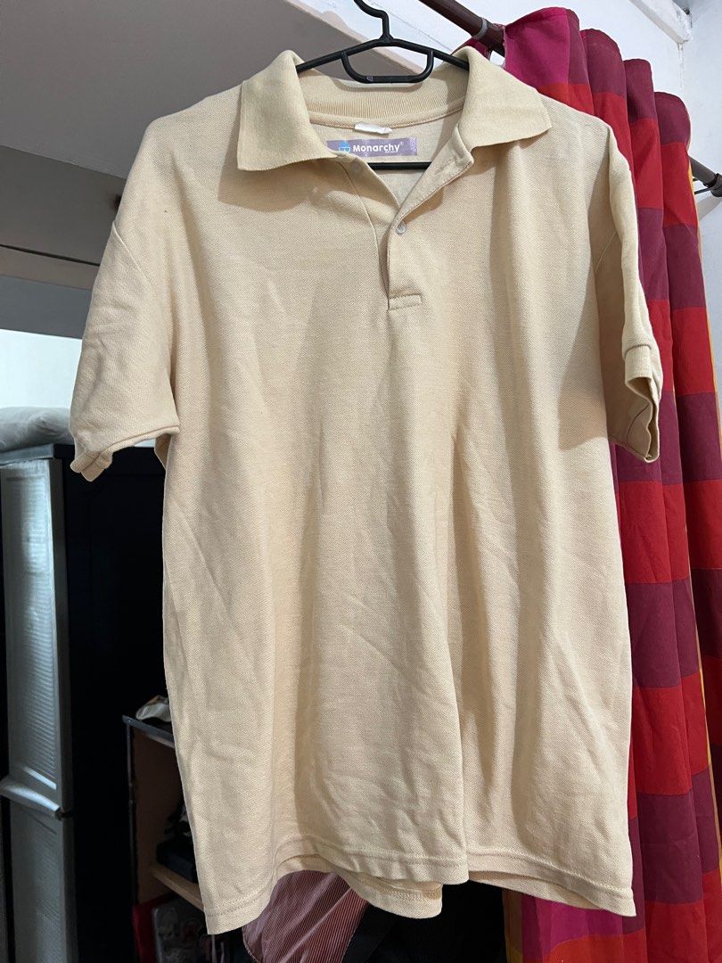 Monarchy Polo Shirt (Beige), Men's Fashion, Tops & Sets, Tshirts & Polo ...