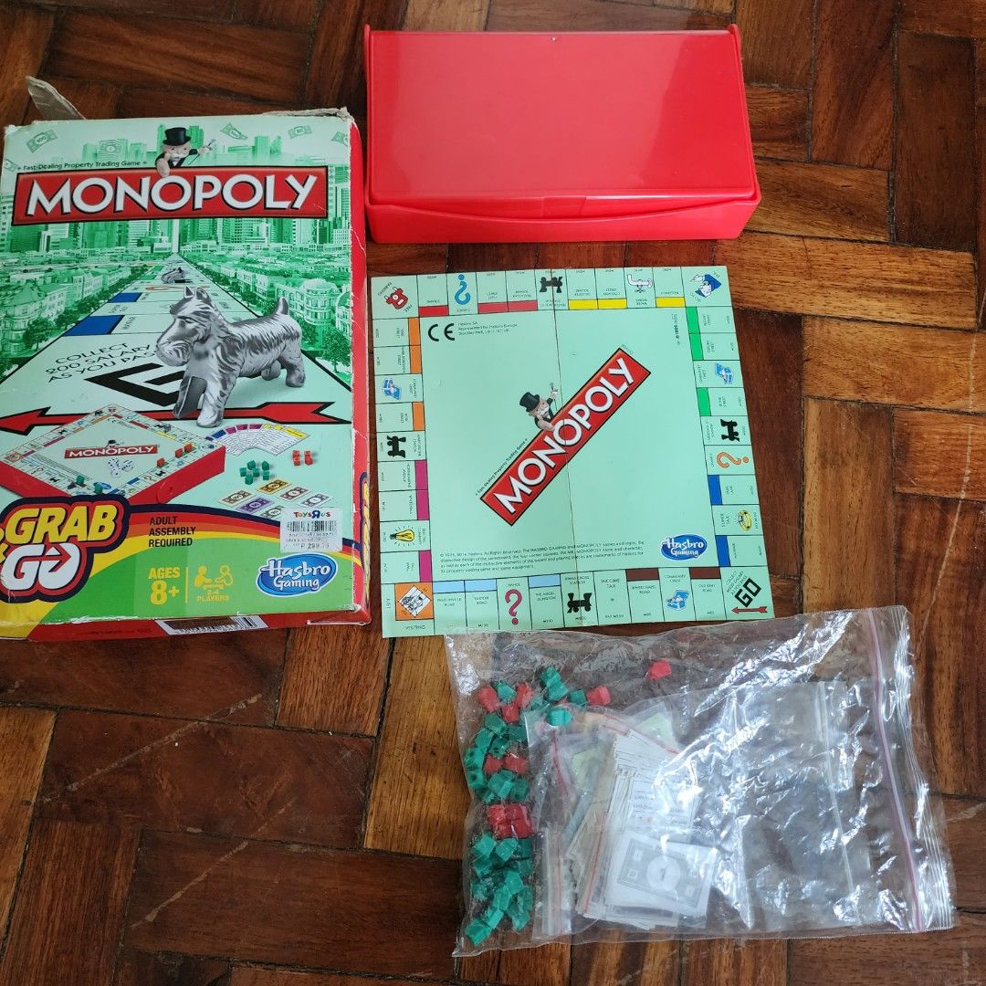 Monopoly Grab and Go, Hobbies & Toys, Toys & Games on Carousell