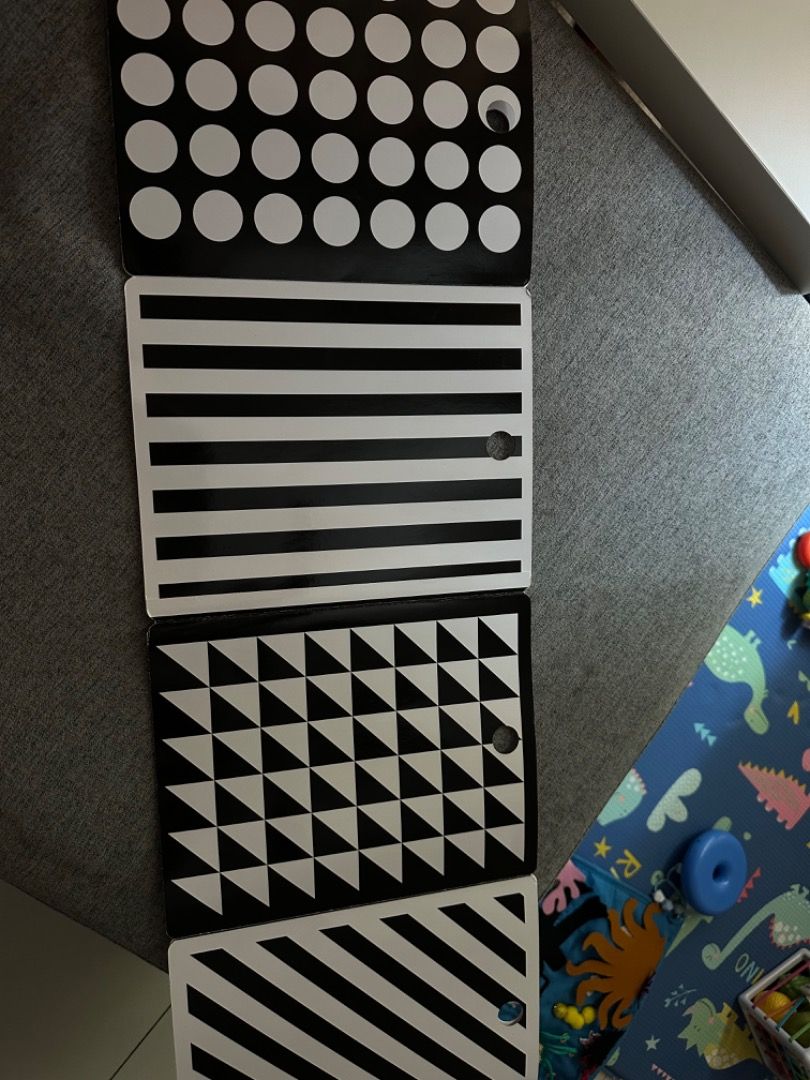 Montessori baby visual stimulation cards for early learning, Babies ...