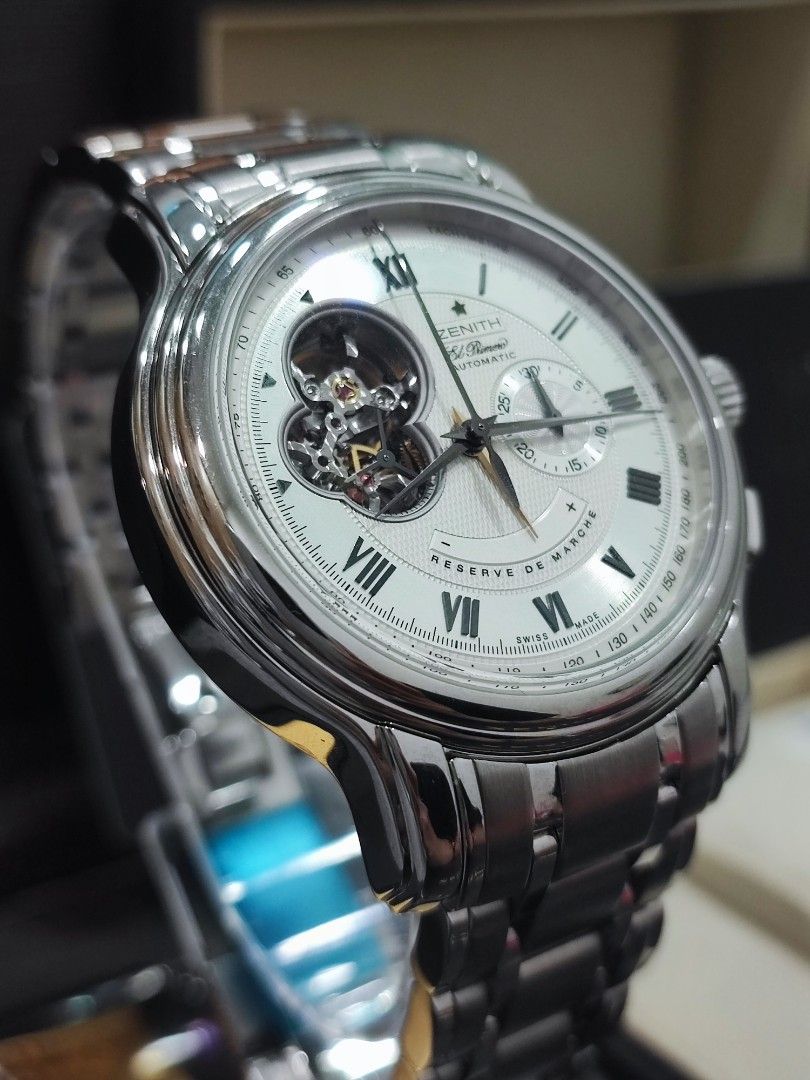 MSKL JOHAN ZENITH El Primero Skeleton Open Heart Power Reserve 45mm ...