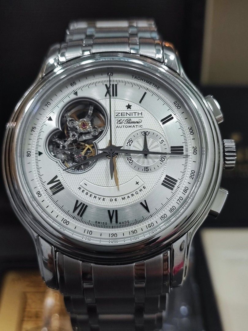 MSKL JOHAN ZENITH El Primero Skeleton Open Heart Power Reserve 45mm ...