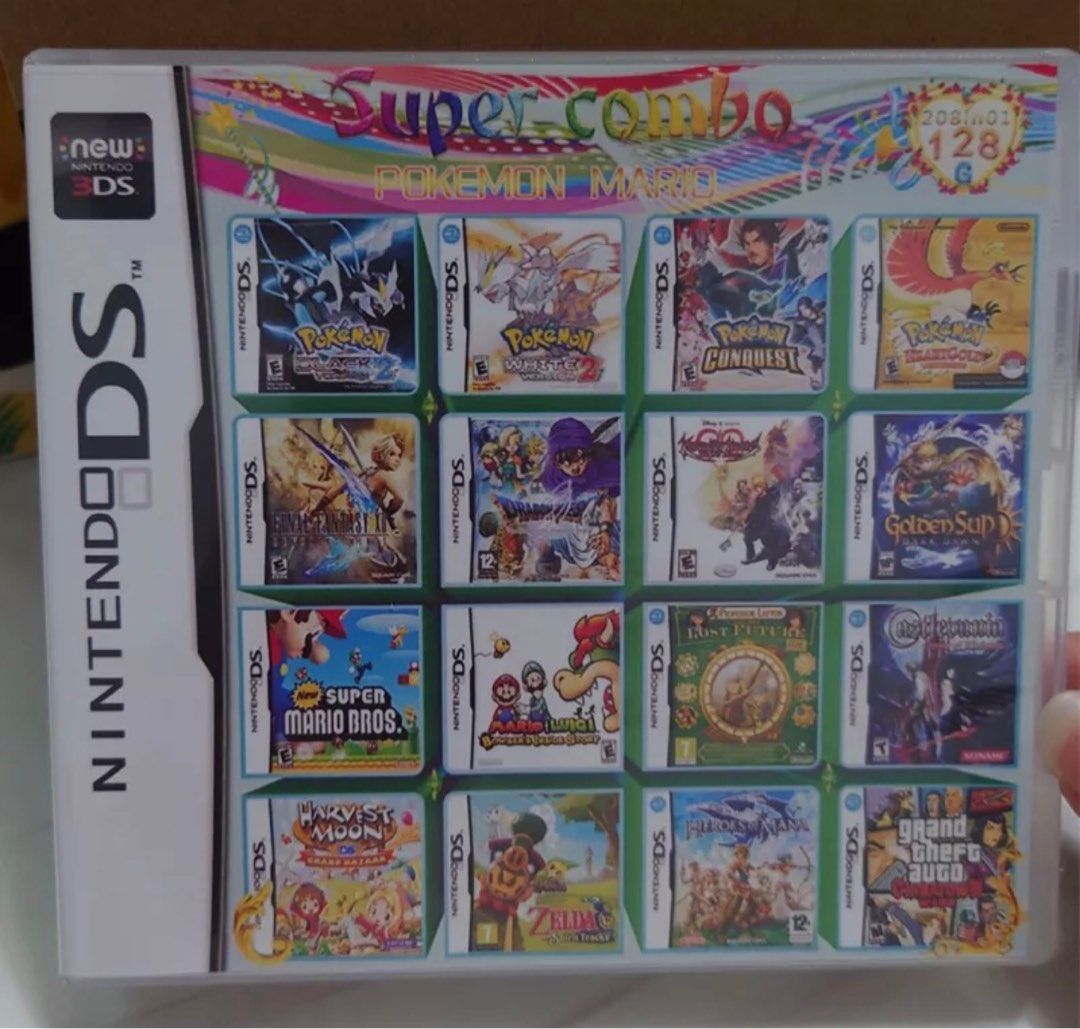 NDS Game Cartridge NDS Game Card Mario Game Pokémon Game for Nds/3ds ...