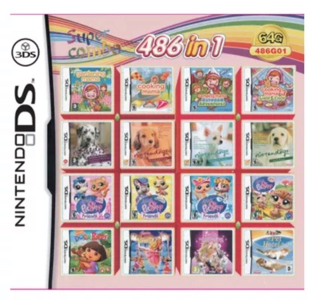 NDS Game Cartridge NDS Game Card Mario Game Pokémon Game for Nds/3ds ...