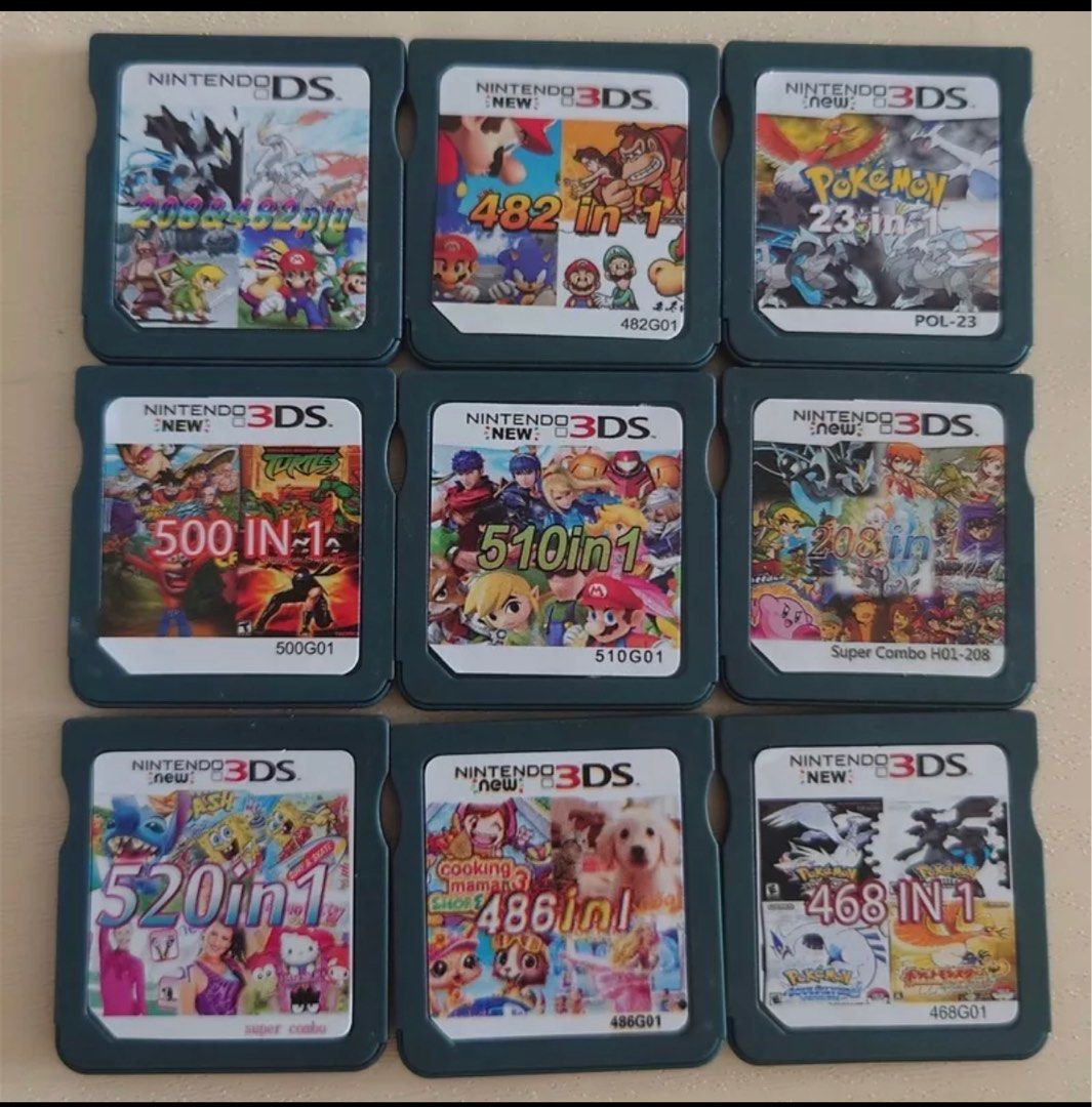 NDS Game Cartridge NDS Game Card Mario Game Pokémon Game for Nds/3ds English Version, Video ...