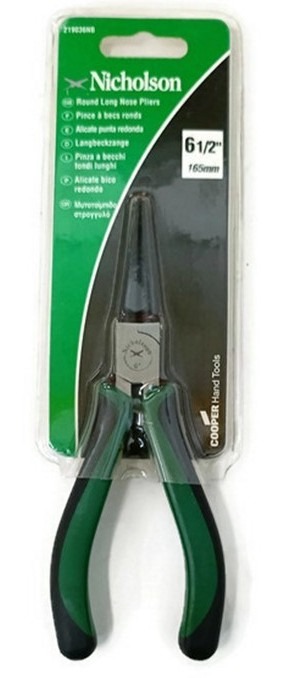 Nicholson Round Long Nose Pliers 6.5" Model: 219036NB on Carousell