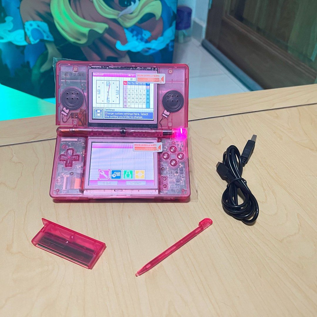 (In-stock)Nintendo DS Lite (Transparent Pink), Video Gaming, Video Game Consoles, Nintendo on ...