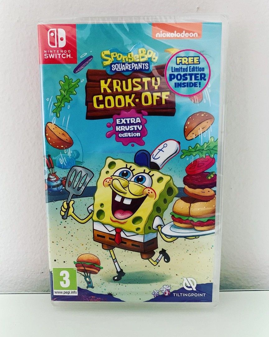 Nintendo Switch Game SpongeBob SquarePants Krusty Cook-Off Extra Krusty ...