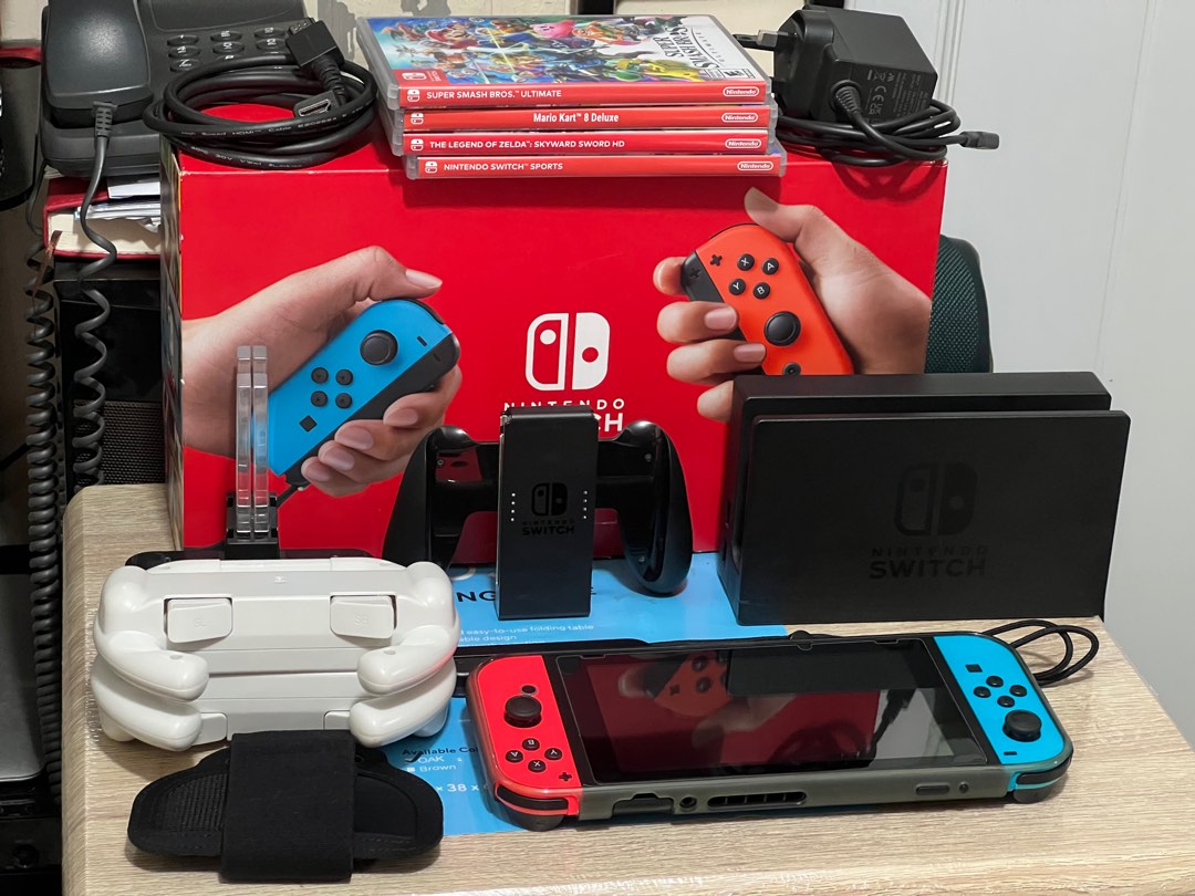 NINTENDO SWITCH Version 2 (ALL IN), Video Gaming, Video Games, Nintendo ...