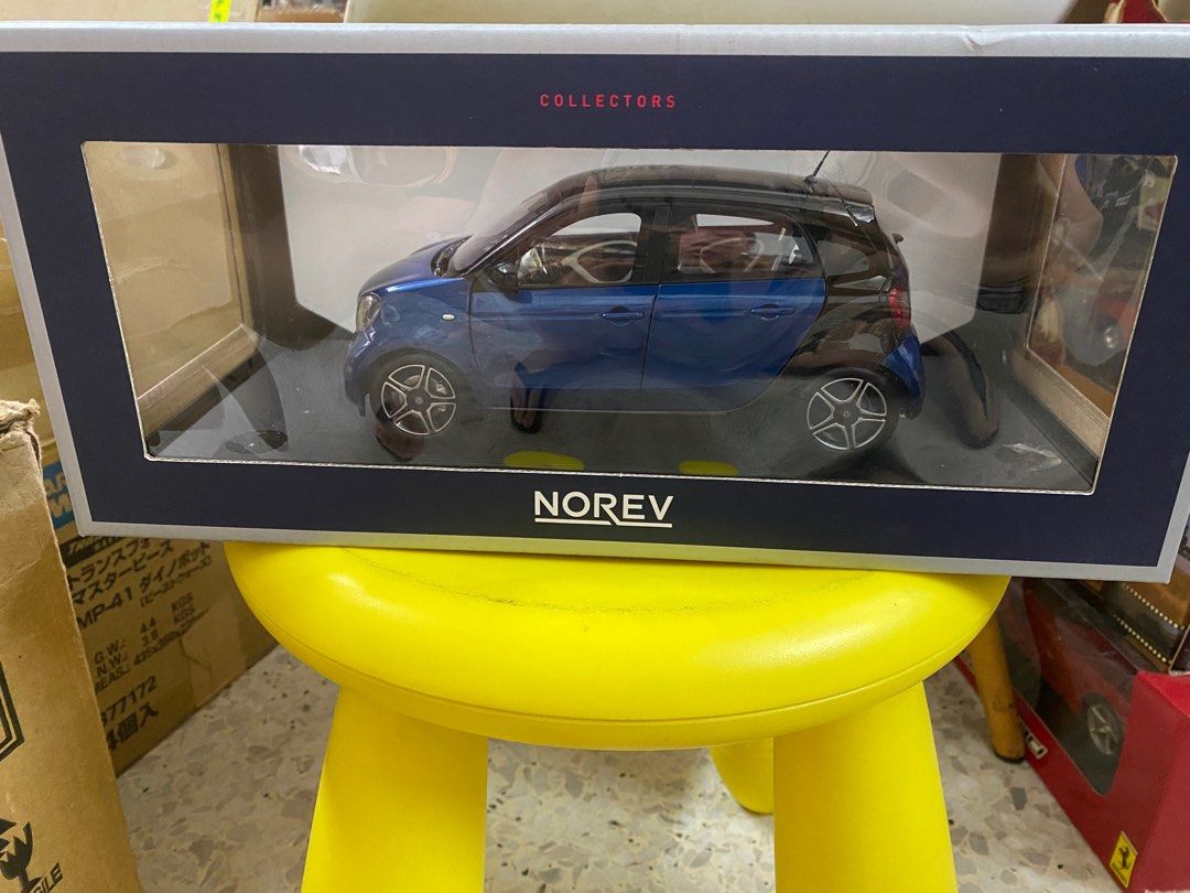 Norev Smart forFour 2015 - Blue (1:18 scale), Hobbies & Toys, Toys ...