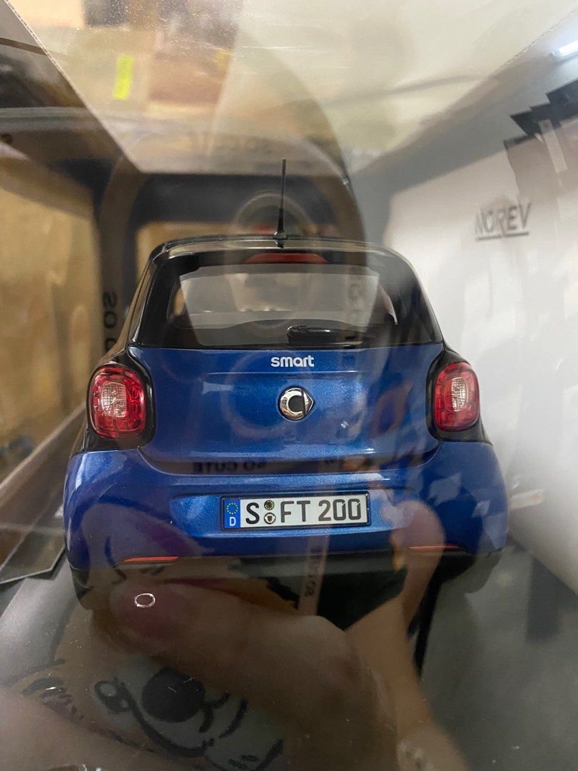 Norev Smart forFour 2015 - Blue (1:18 scale), Hobbies & Toys, Toys ...
