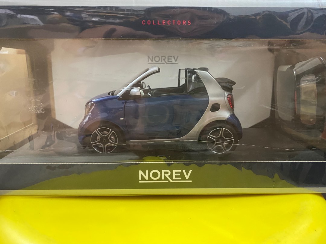 Norev Smart forTwo Cabrio 2015 (1:18 scale), Hobbies & Toys, Toys ...