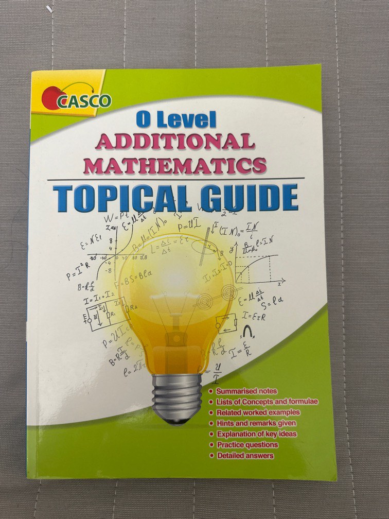 O LEVEL ADDITIONAL MATHEMATICS PAPERS TROPICAL GUIDE, Hobbies & Toys ...