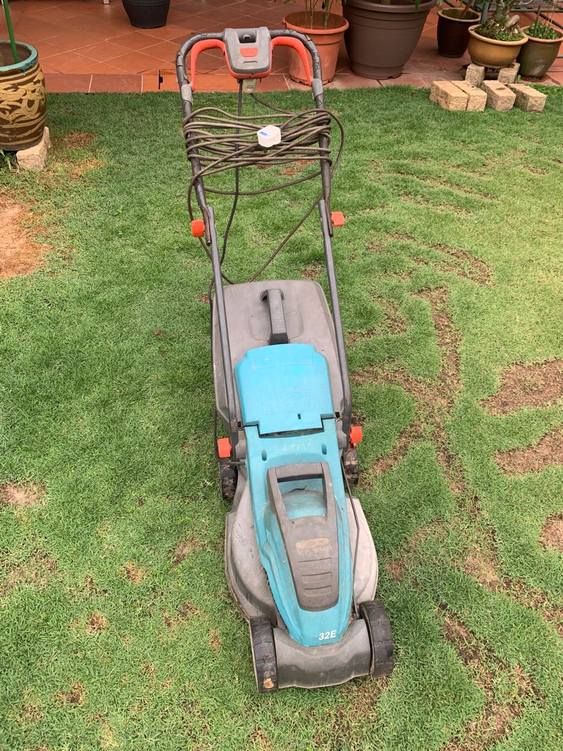 Old machine grass cutter, Furniture & Home Living, Gardening, Grass ...